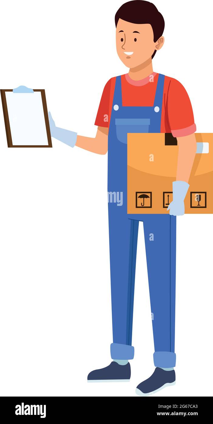 Logistic delivery checklist clipboard Stock Vector Images - Alamy