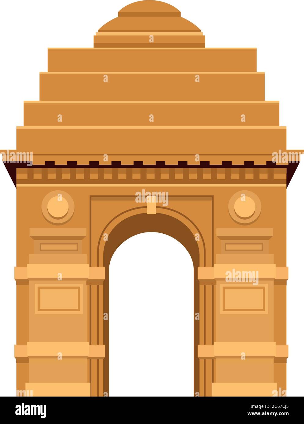 indian gate landmark Stock Vector Image & Art - Alamy