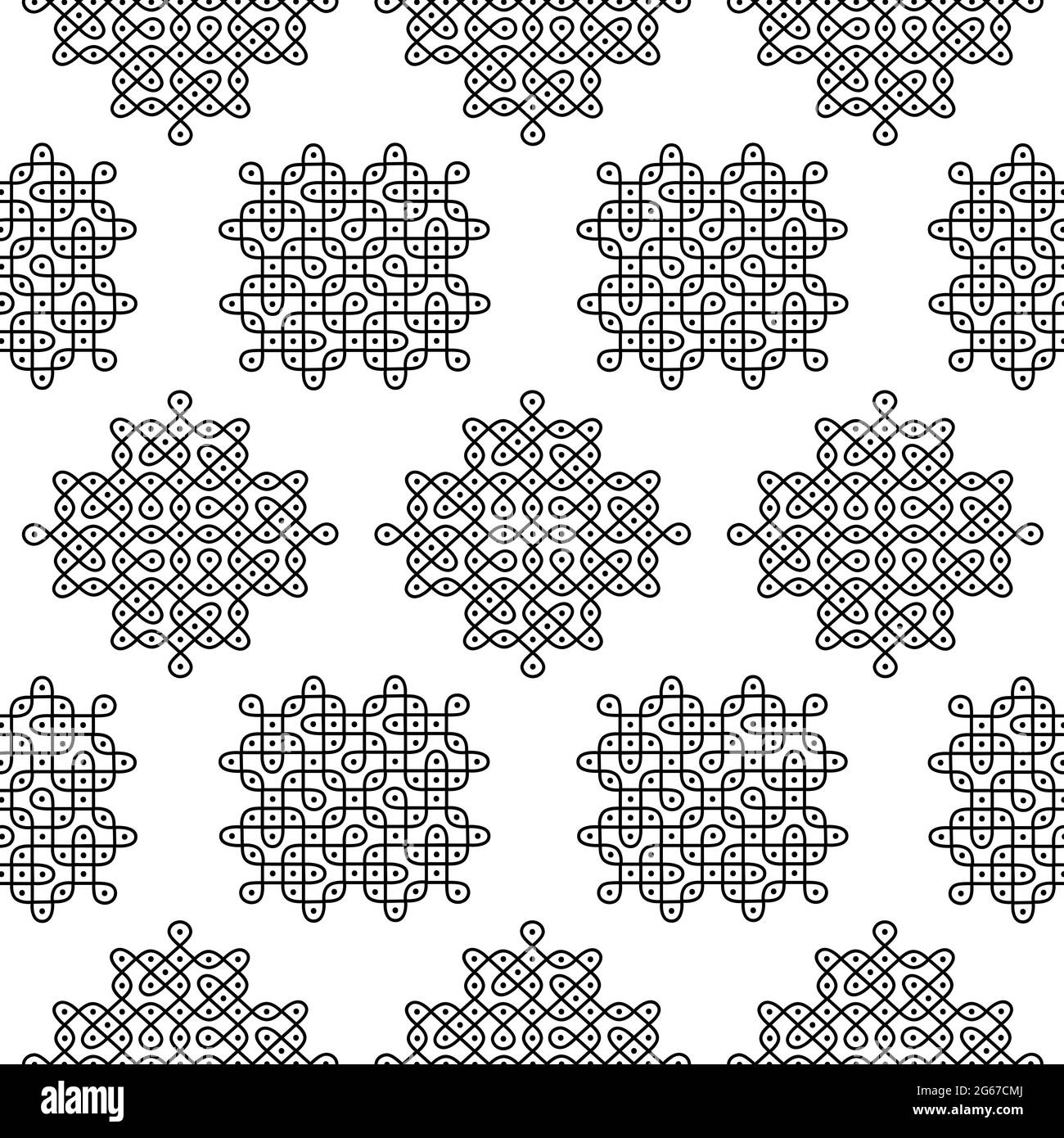 Kolam Pattern Stock Vector Images - Alamy