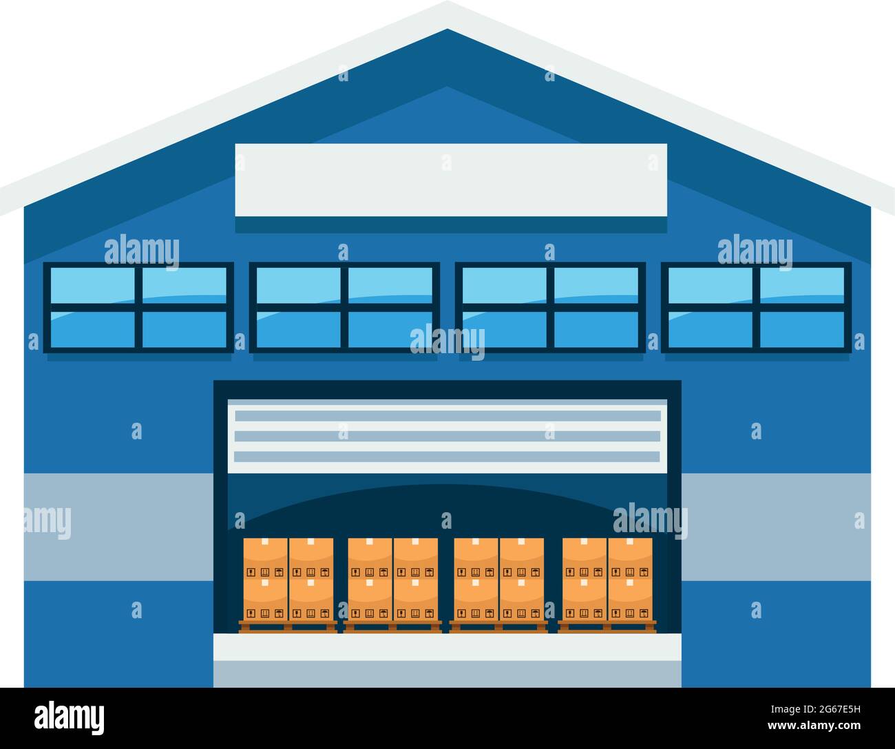 warehouse building facade Stock Vector Image & Art - Alamy