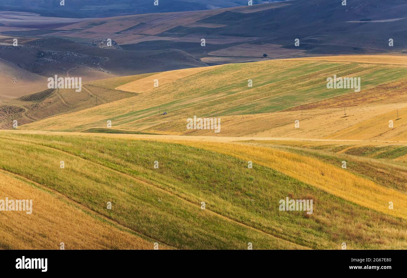 Mountains farming tractor on rural hi-res stock photography and images ...