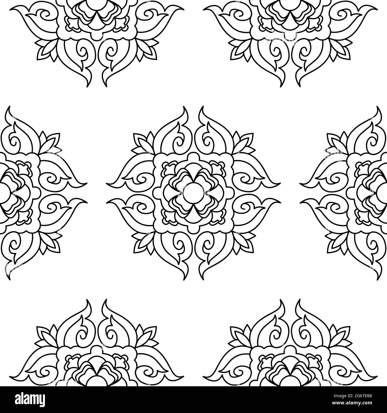 Indian Traditional and Cultural Rangoli mandala design concept of ...