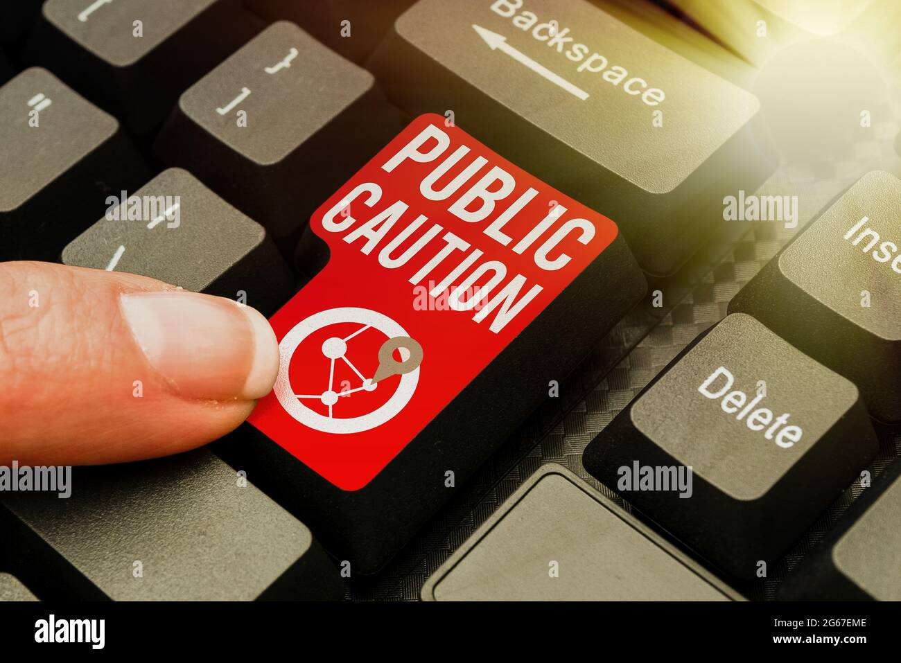 Conceptual display Public Caution. Business showcase formal warning ...