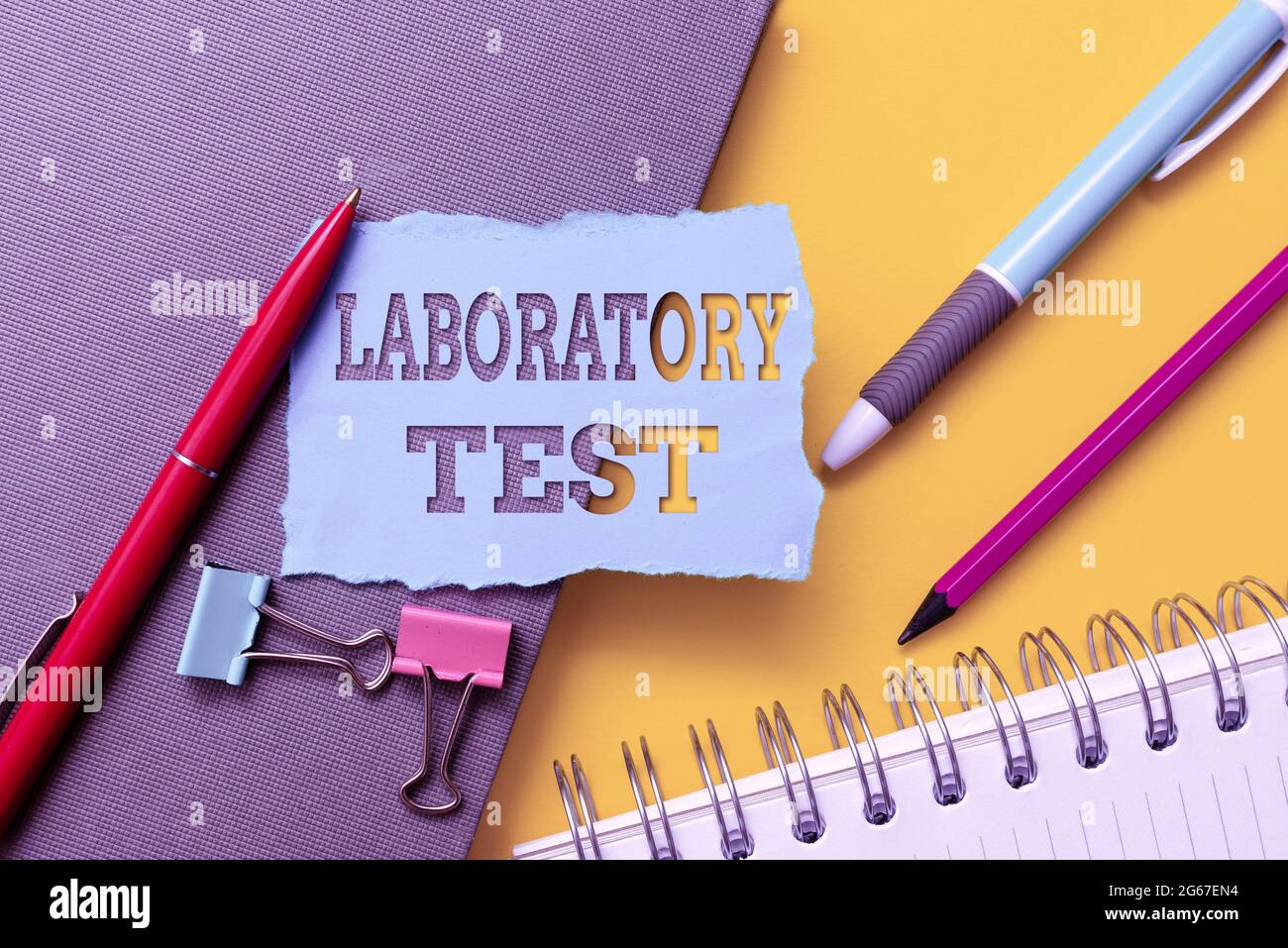 Writing displaying text Laboratory Test. Word Written on Determination ...