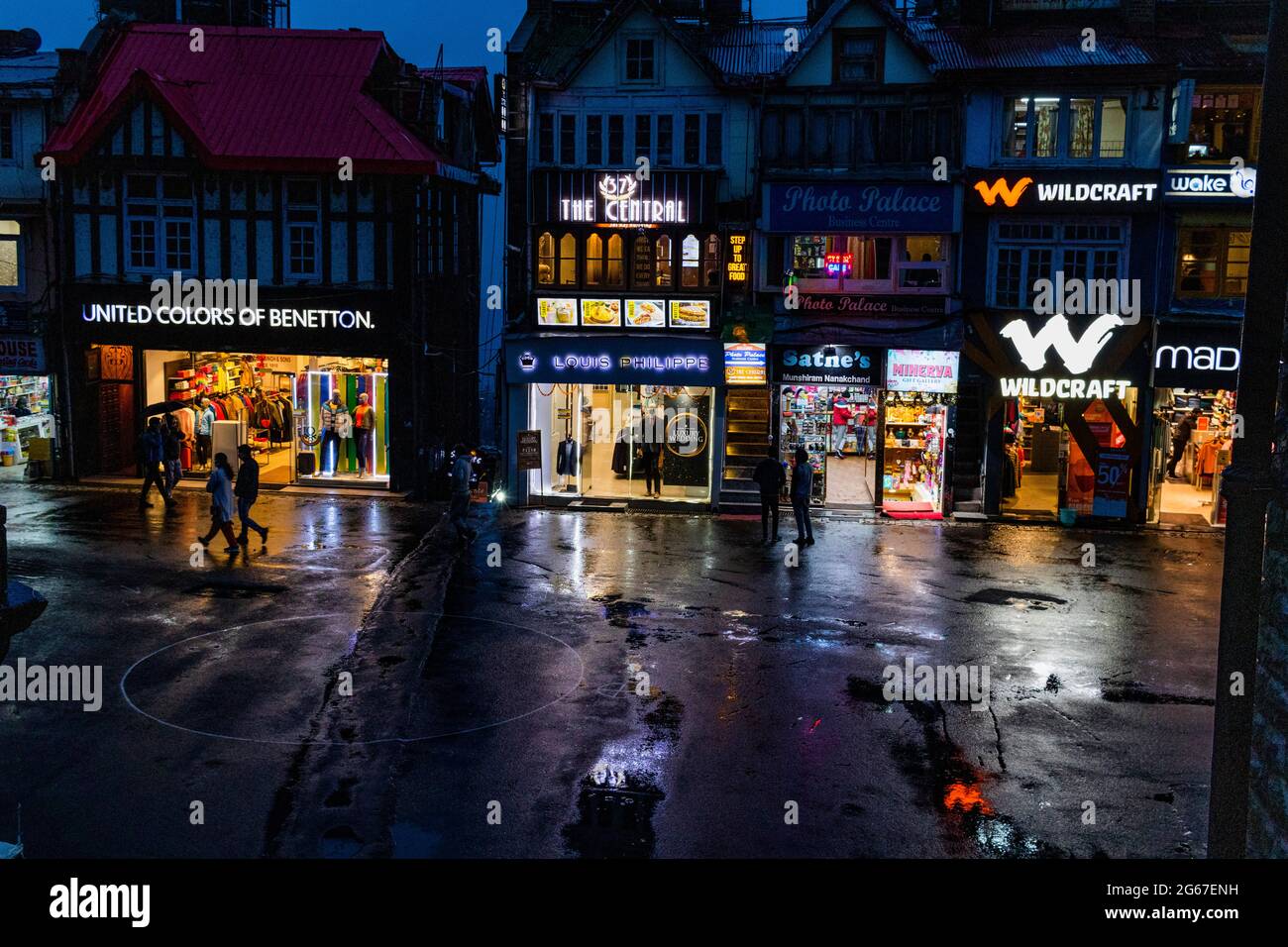 Various views of Shimla in monsoon Stock Photo - Alamy