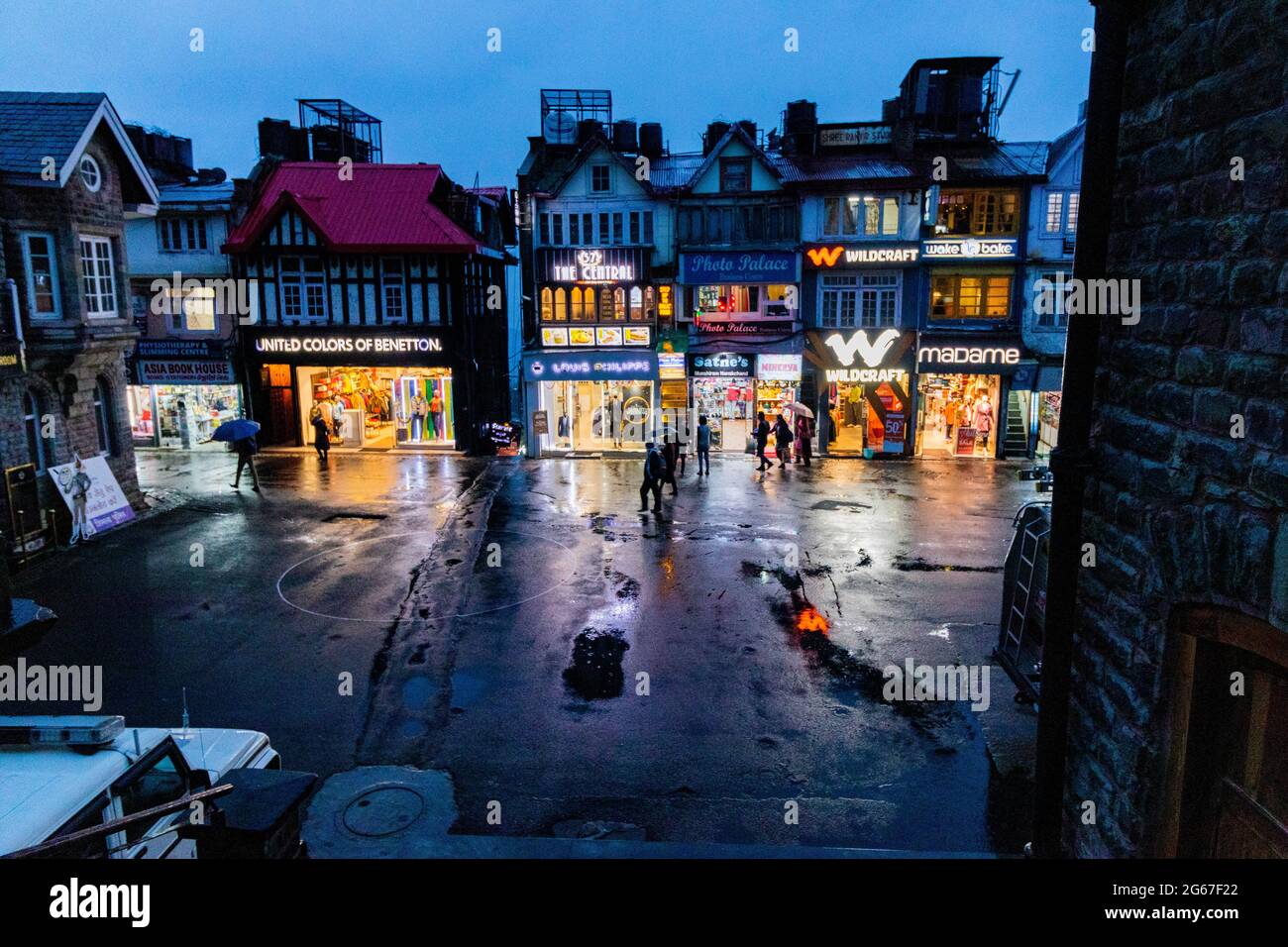 Various views of Shimla in monsoon Stock Photo - Alamy