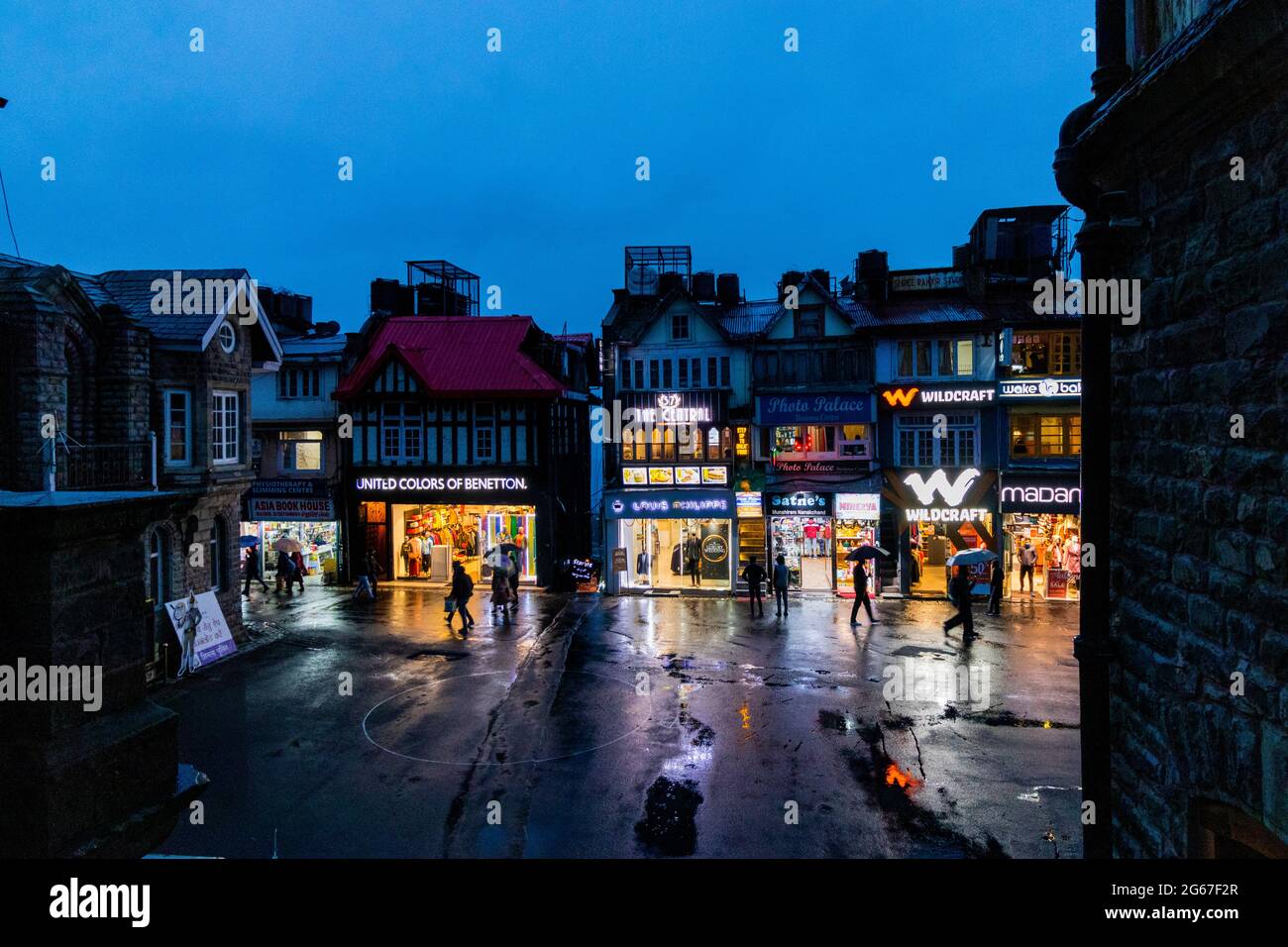 Various views of Shimla in monsoon Stock Photo - Alamy