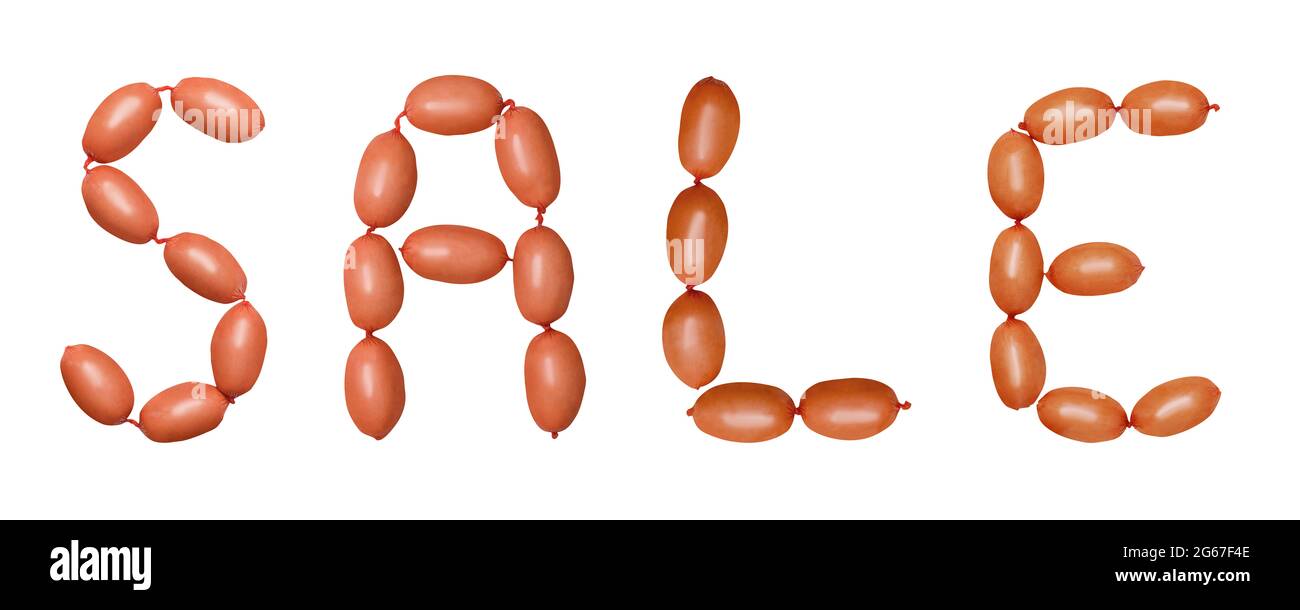 Sausage Link Cartoon Alphabet
