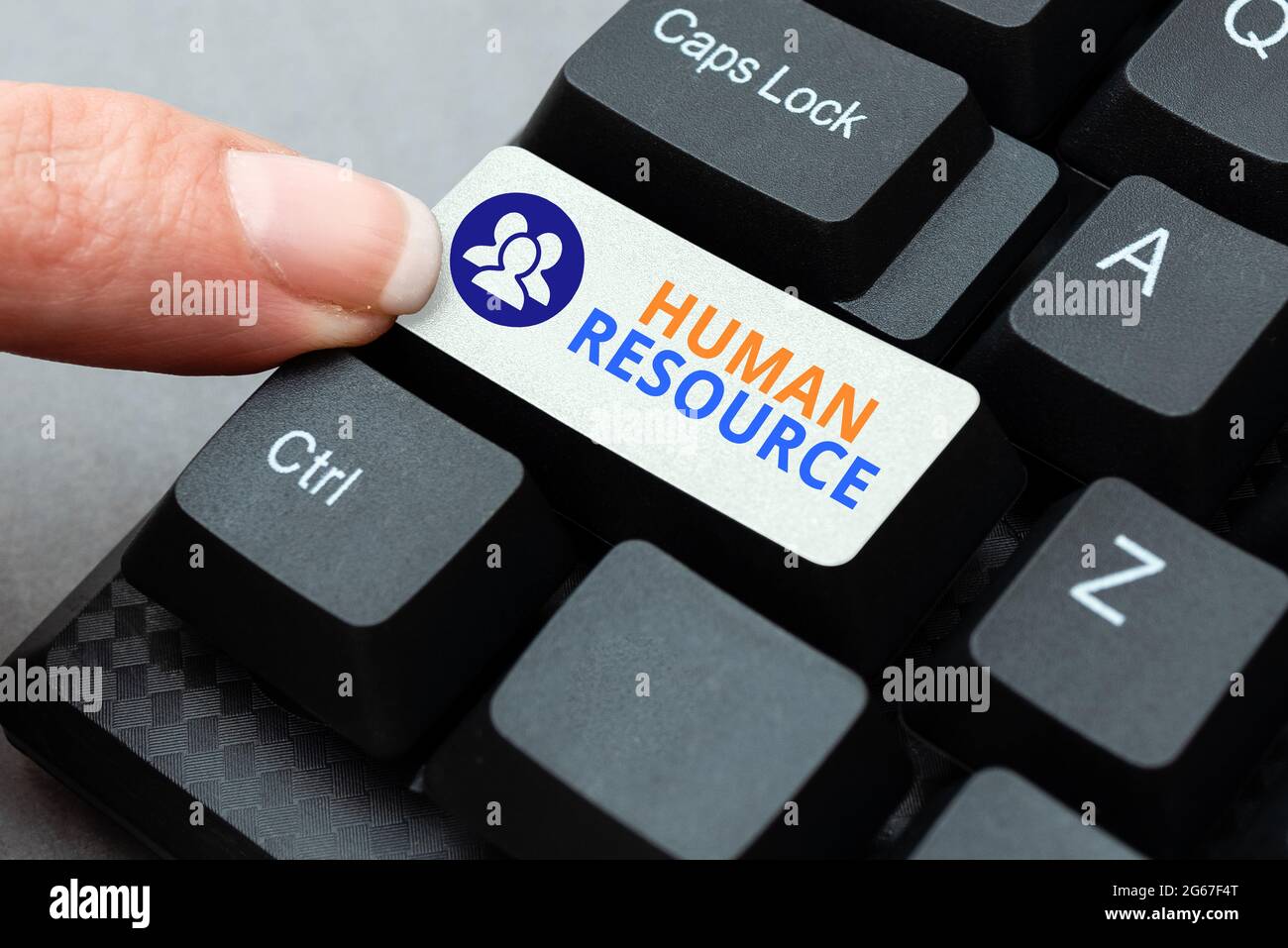 Conceptual display Human Resource. Business overview a critical ...