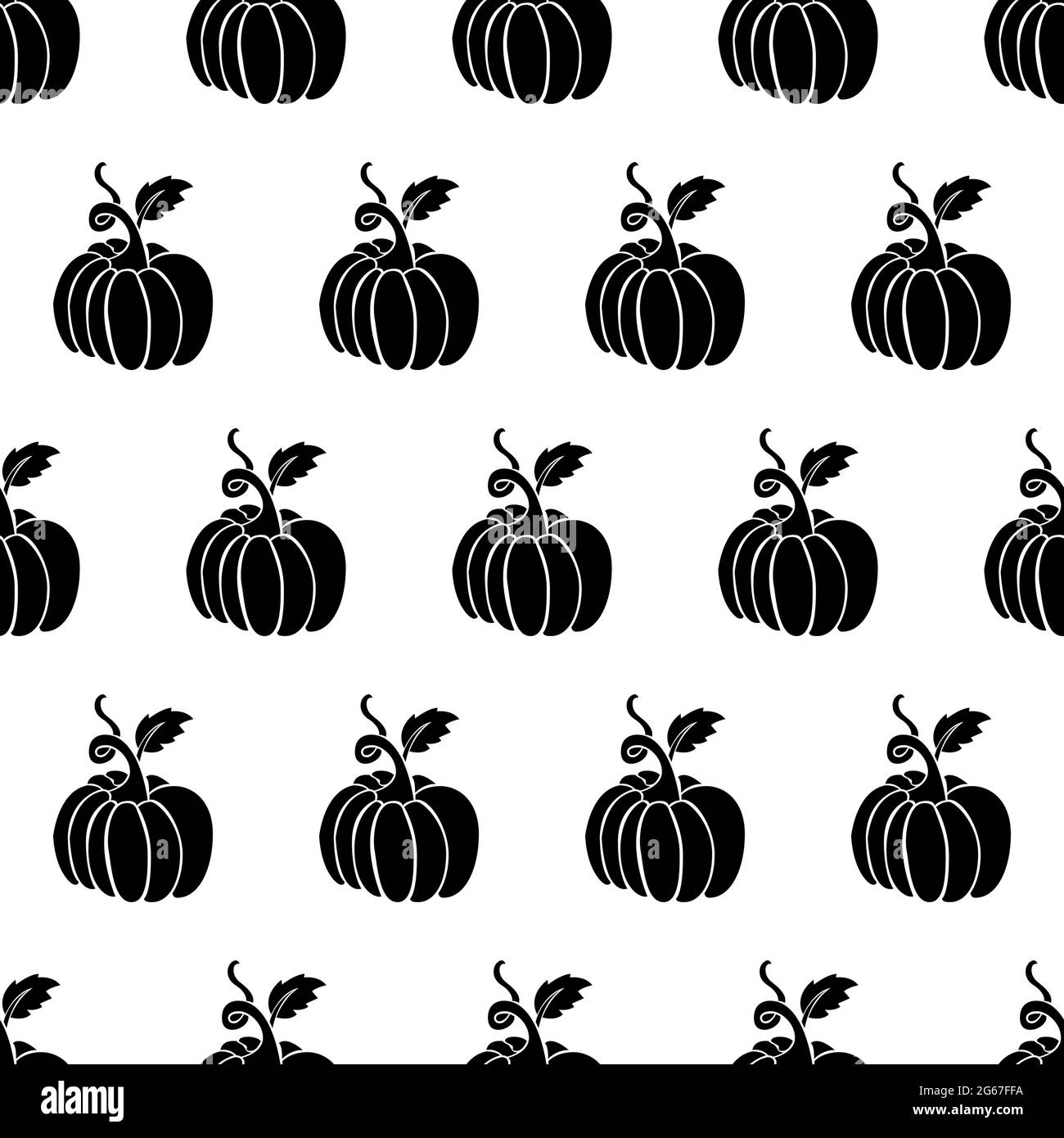 Pumpkin fabric pattern autumn Black and White Stock Photos & Images - Alamy