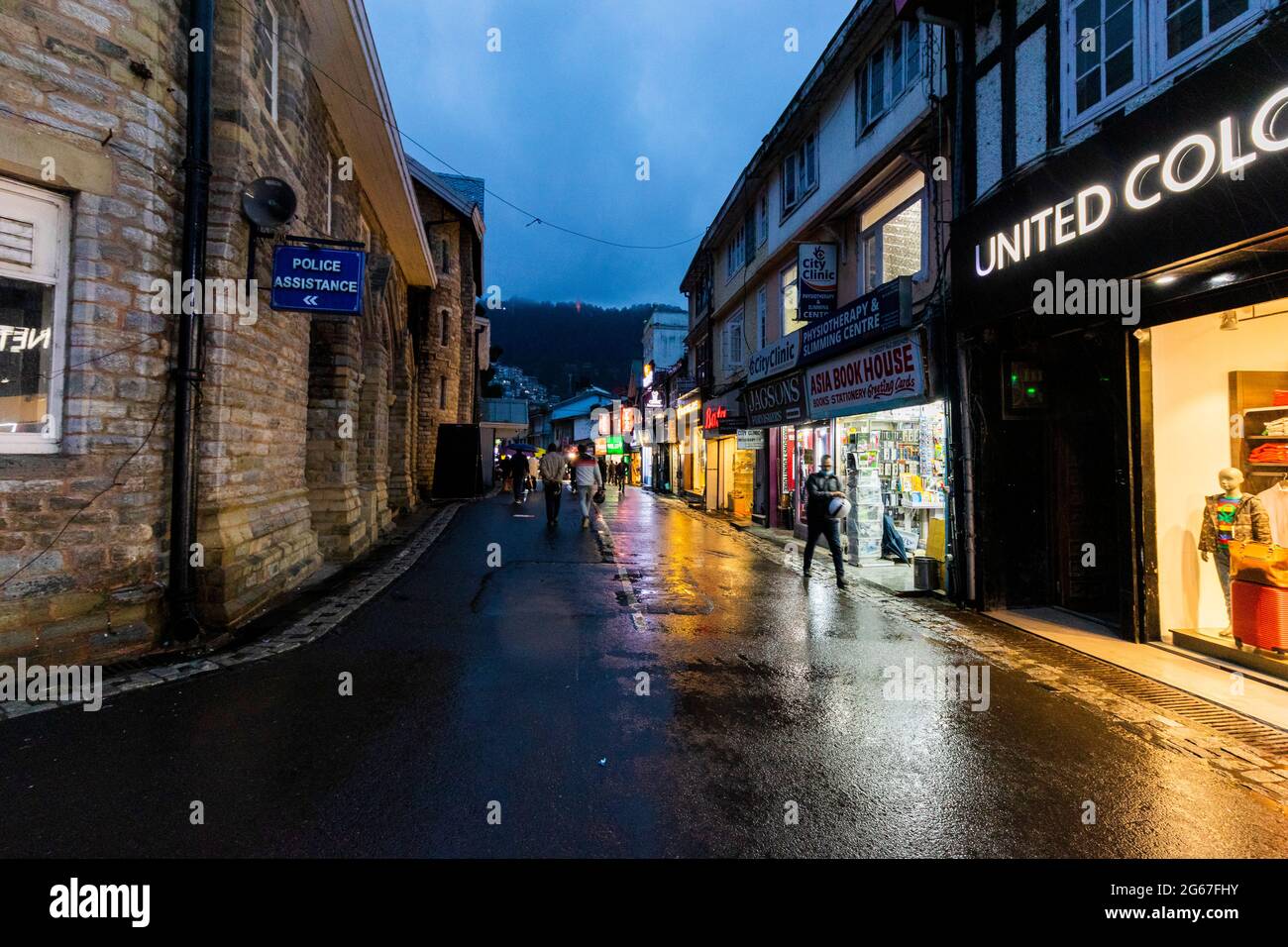 Various views of Shimla in monsoon Stock Photo - Alamy