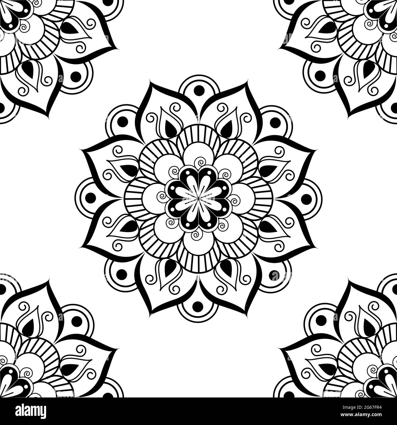 Indian Traditional and Cultural Rangoli mandala design concept of ...