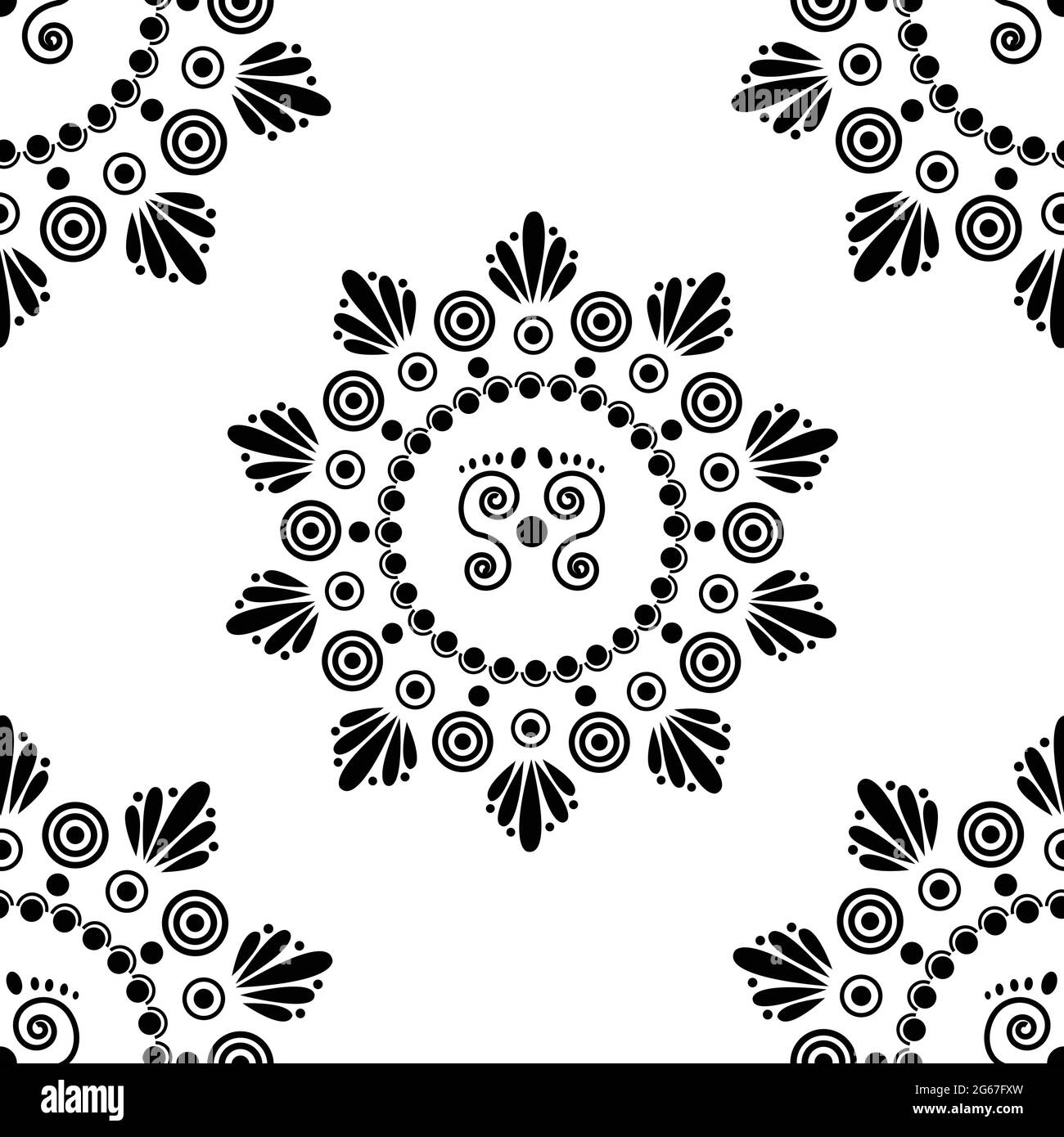 Indian Traditional and Cultural Rangoli mandala design concept of ...