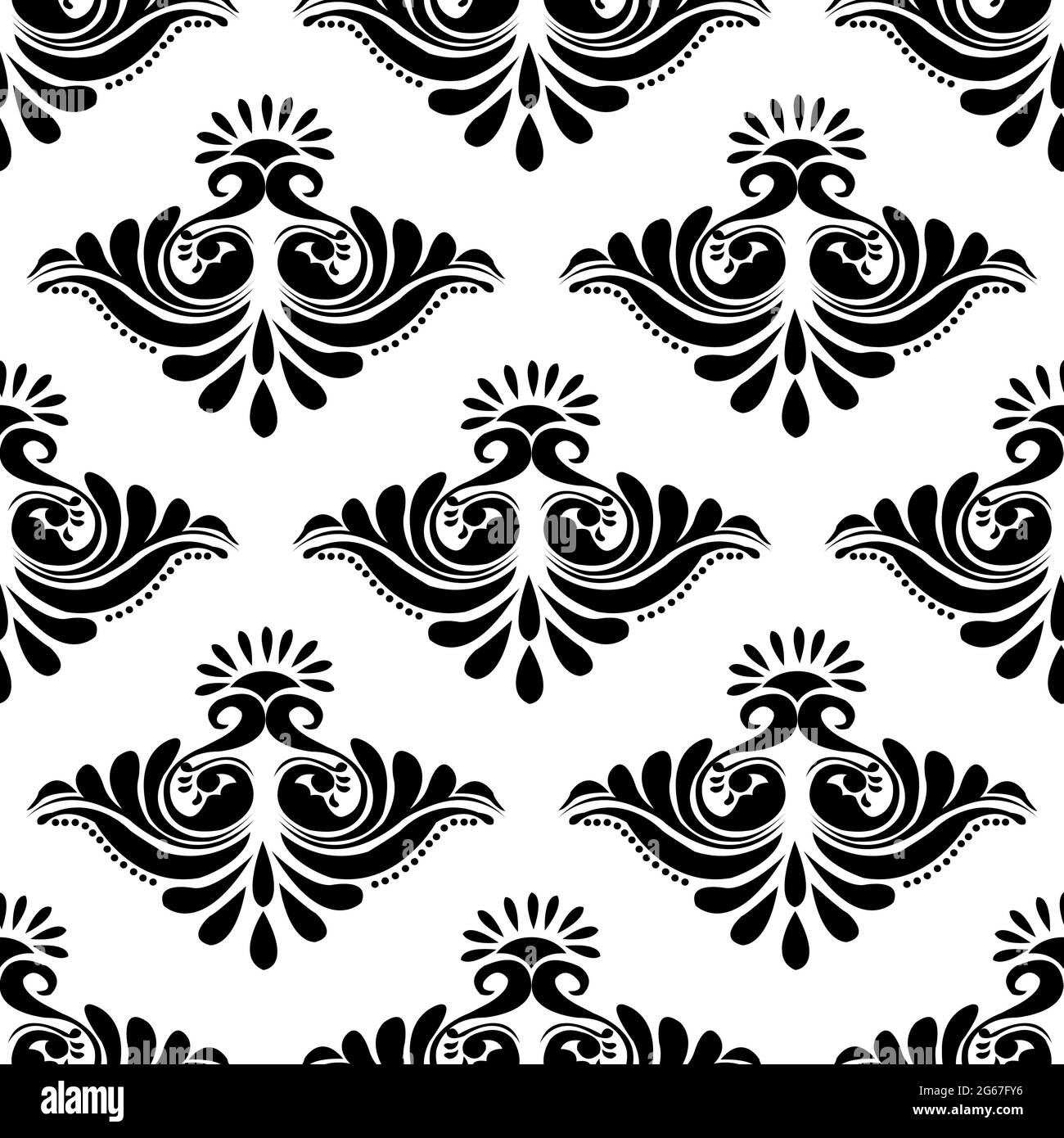 Black And White Peacock Design