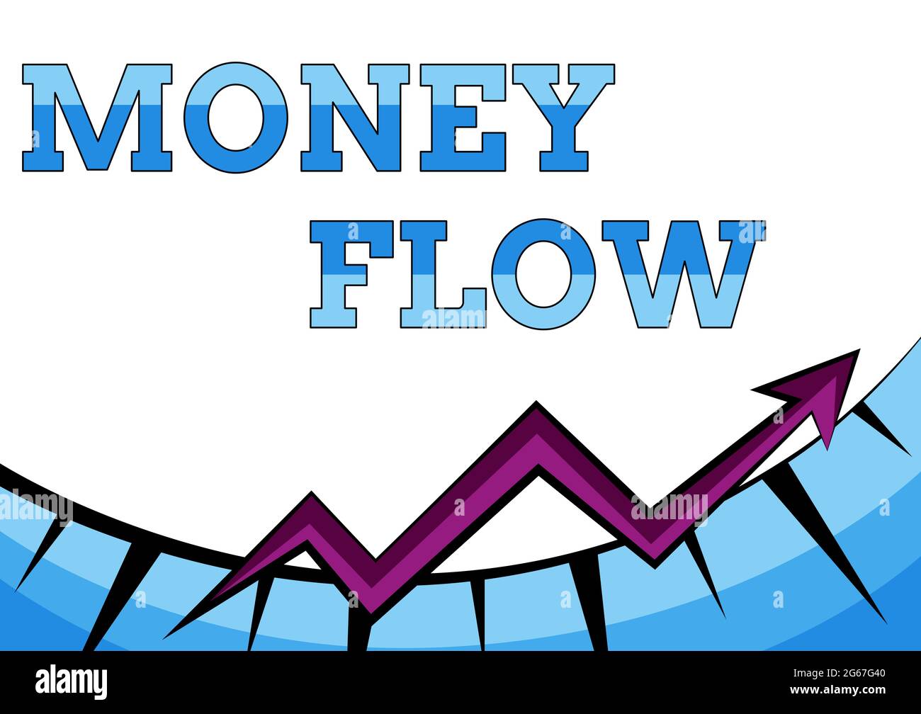 Text sign showing Money Flow. Business idea it is an indicator of ...