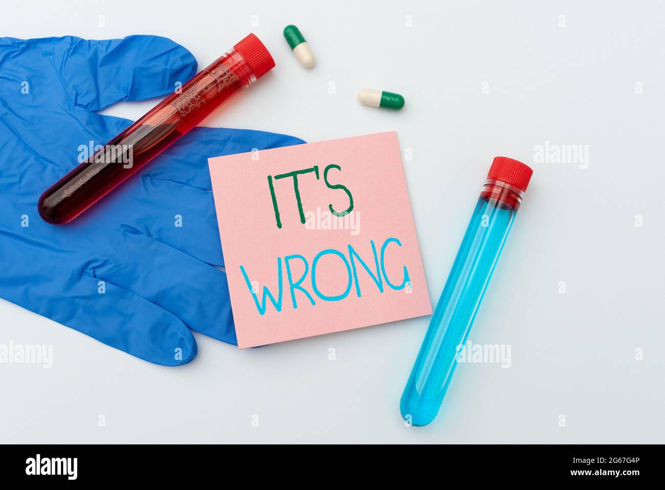 Inspiration showing sign Its Wrong. Business idea the reaction of the ...