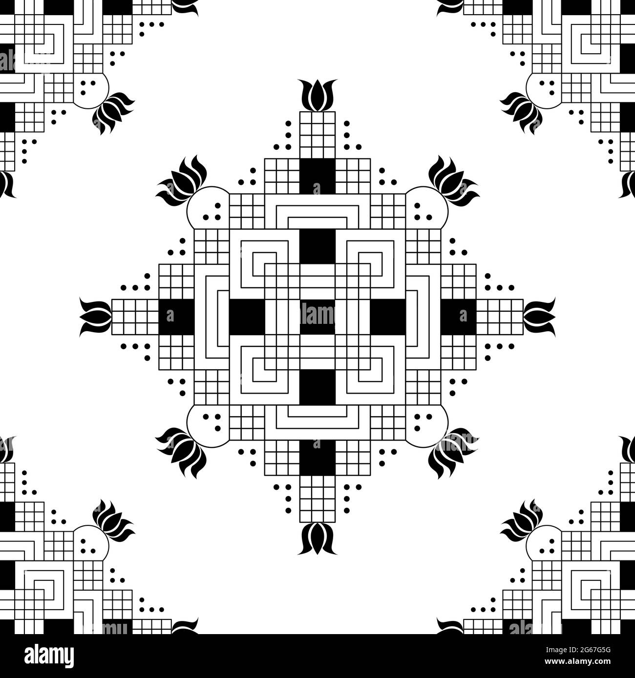 Kolam with dots hi-res stock photography and images - Alamy