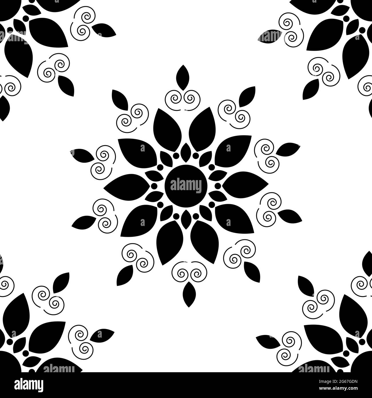 Indian Traditional and Cultural Rangoli mandala design concept of ...