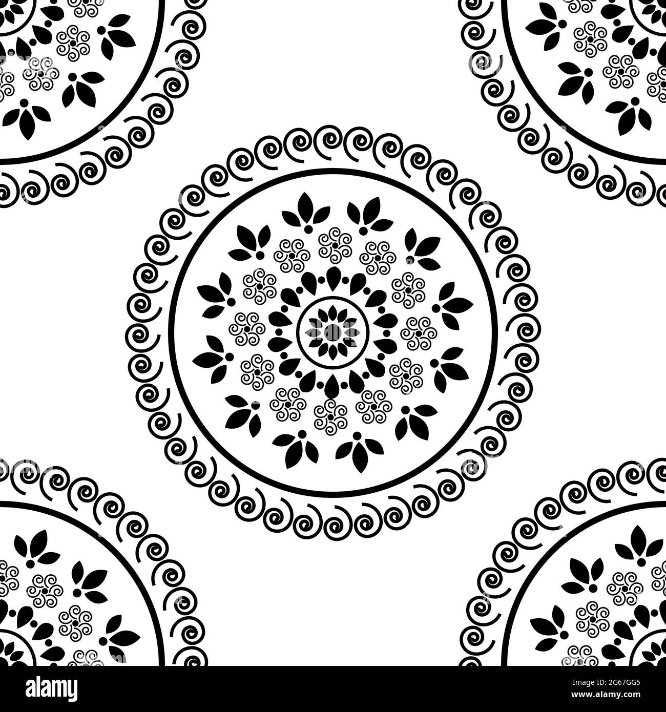 Indian Traditional and Cultural Rangoli mandala design concept of ...