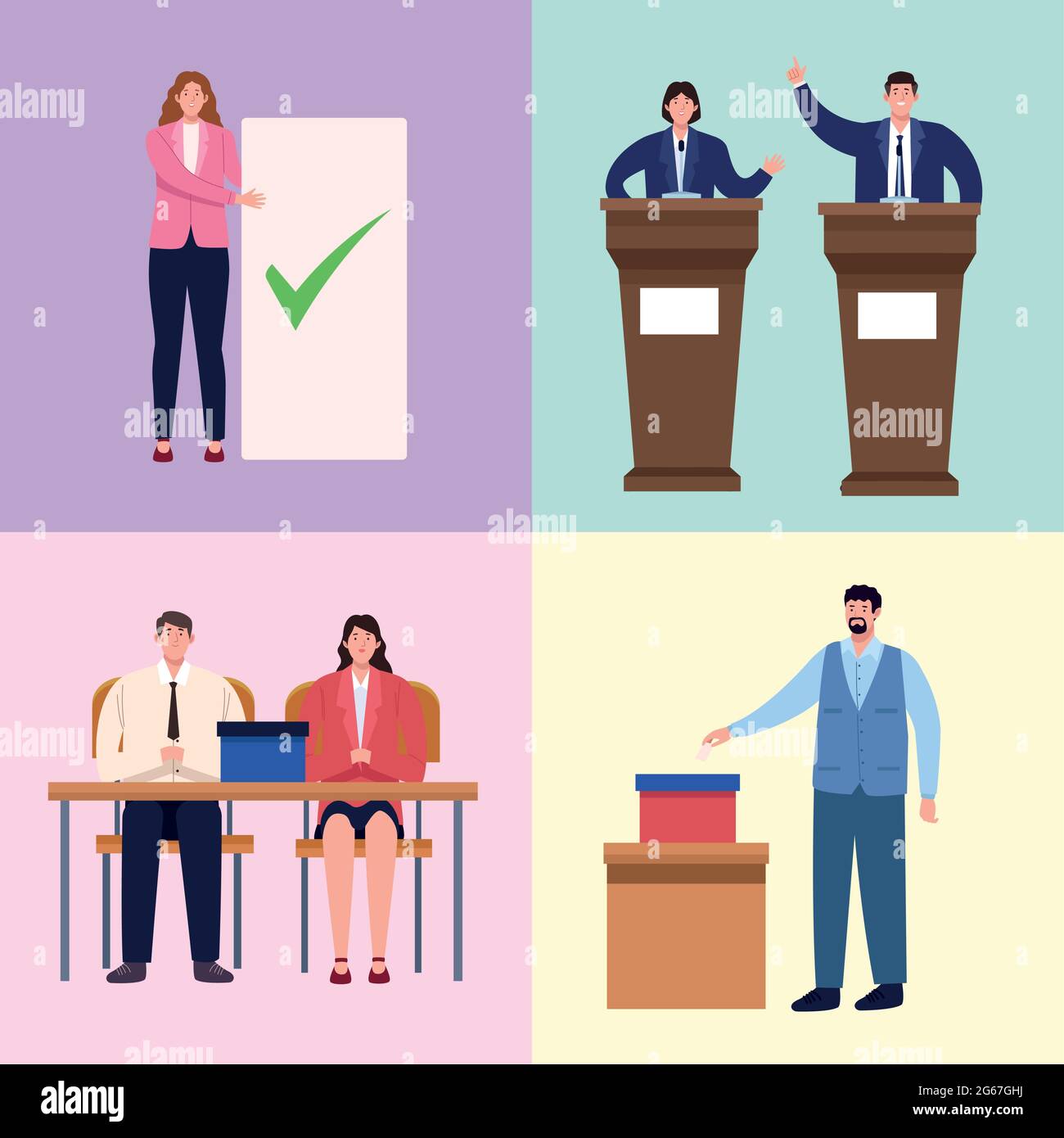 Female local candidate Stock Vector Images - Alamy