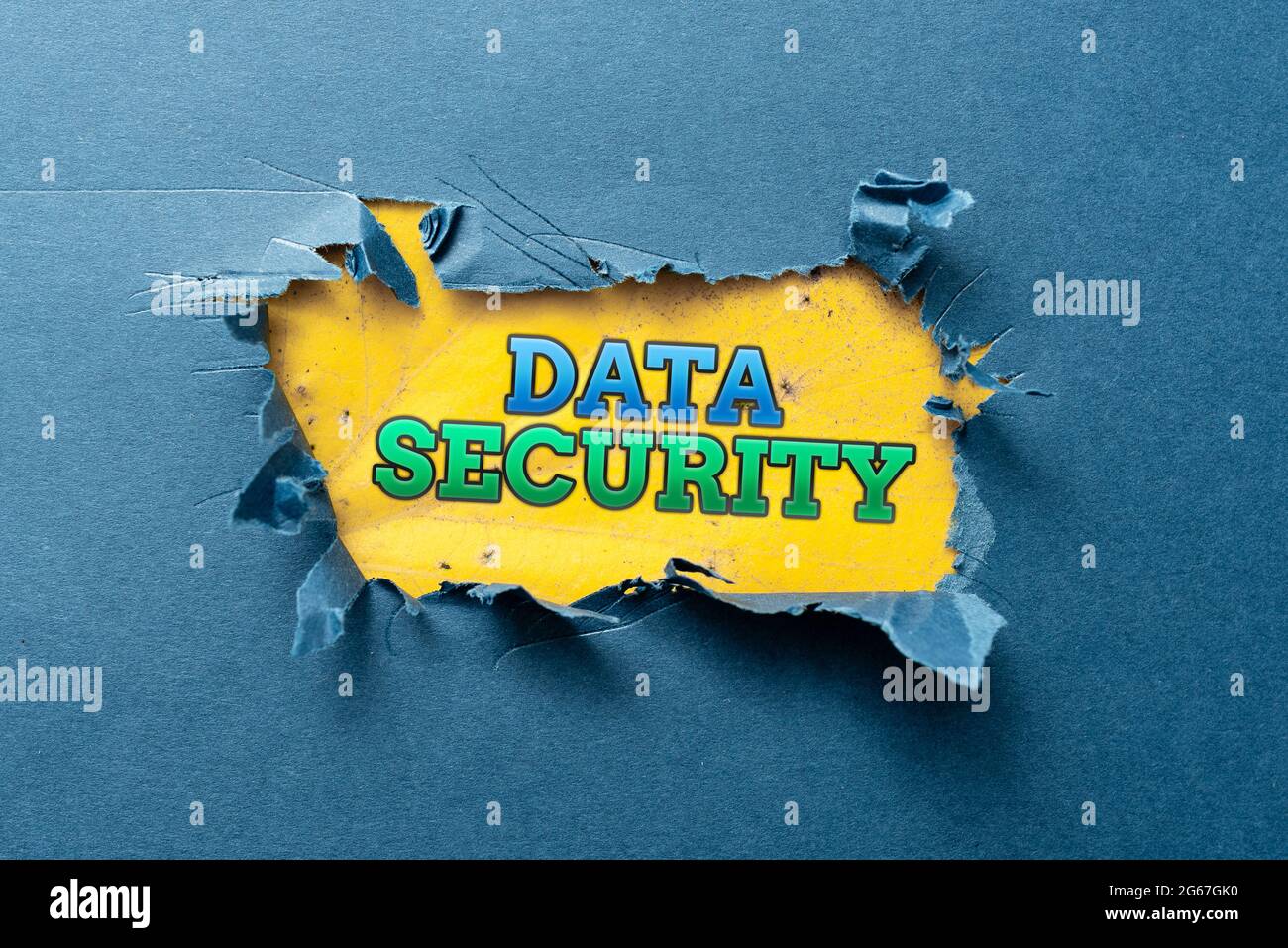 Text caption presenting Data Security. Conceptual photo Protected ...