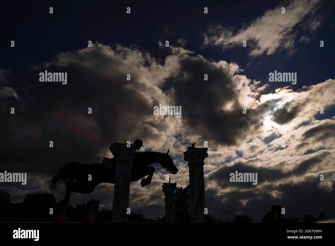 Michael Duffy riding Rmf Charly competes in the Kingdom of Bahrain ...