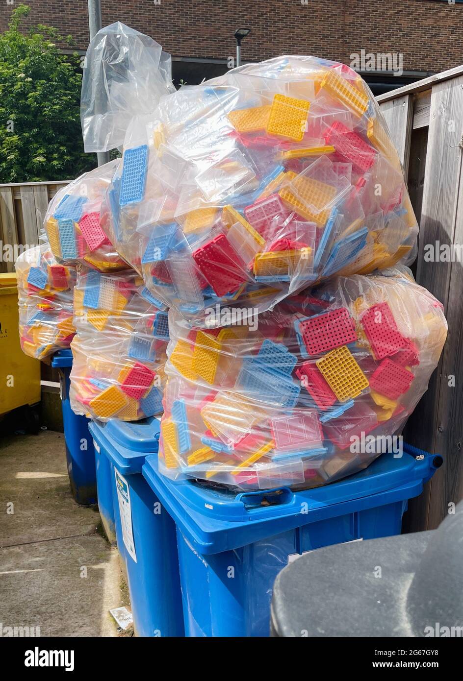 Plastic waste bins hi-res stock photography and images - Alamy