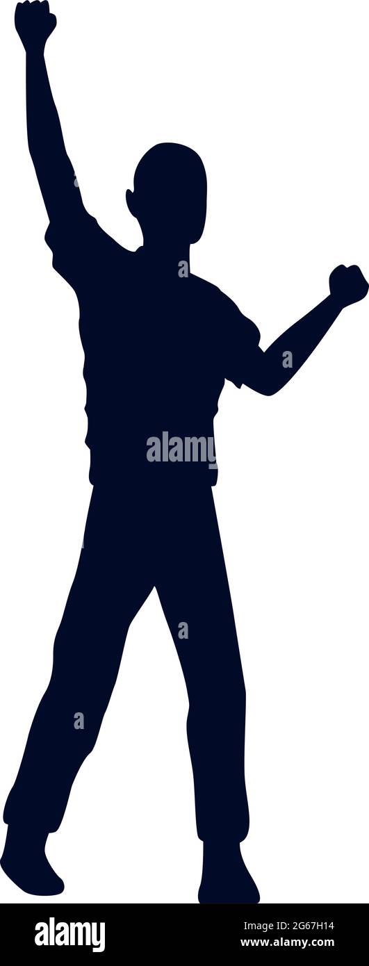 silhouette person protesting Stock Vector Image & Art - Alamy
