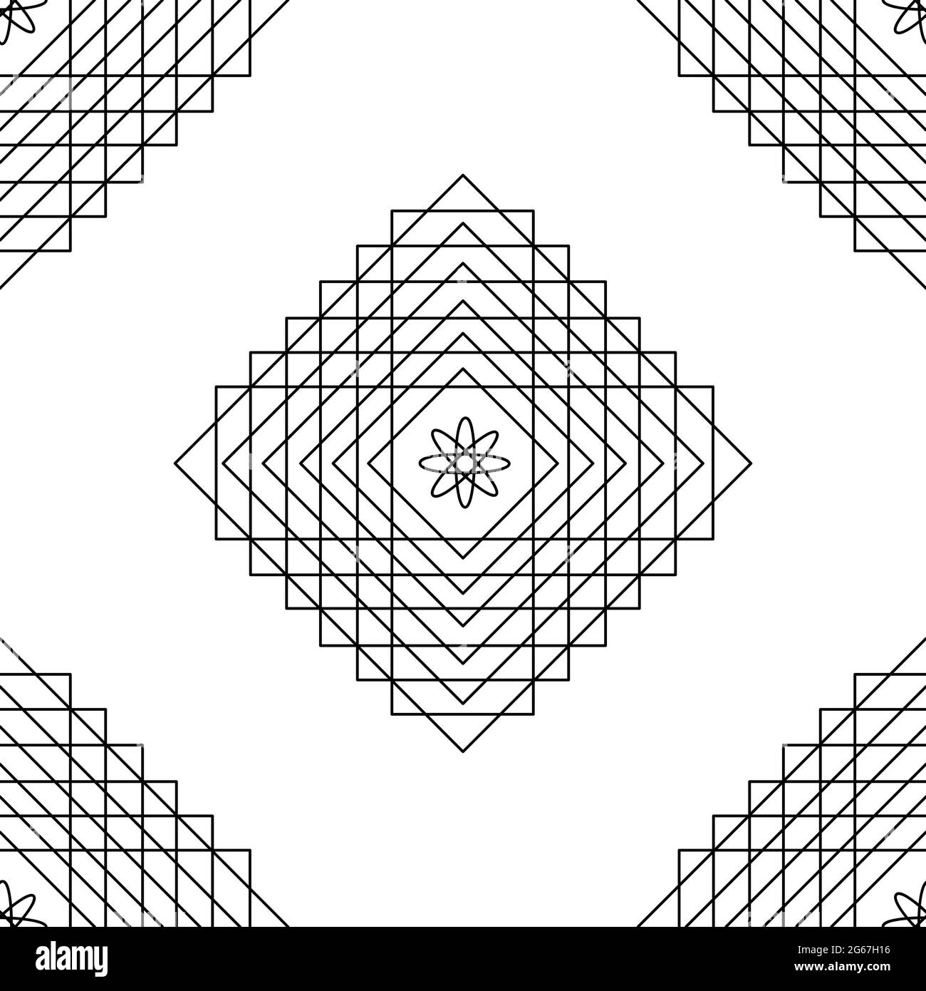 Indian Traditional and Cultural Rangoli design concept of curved lines ...