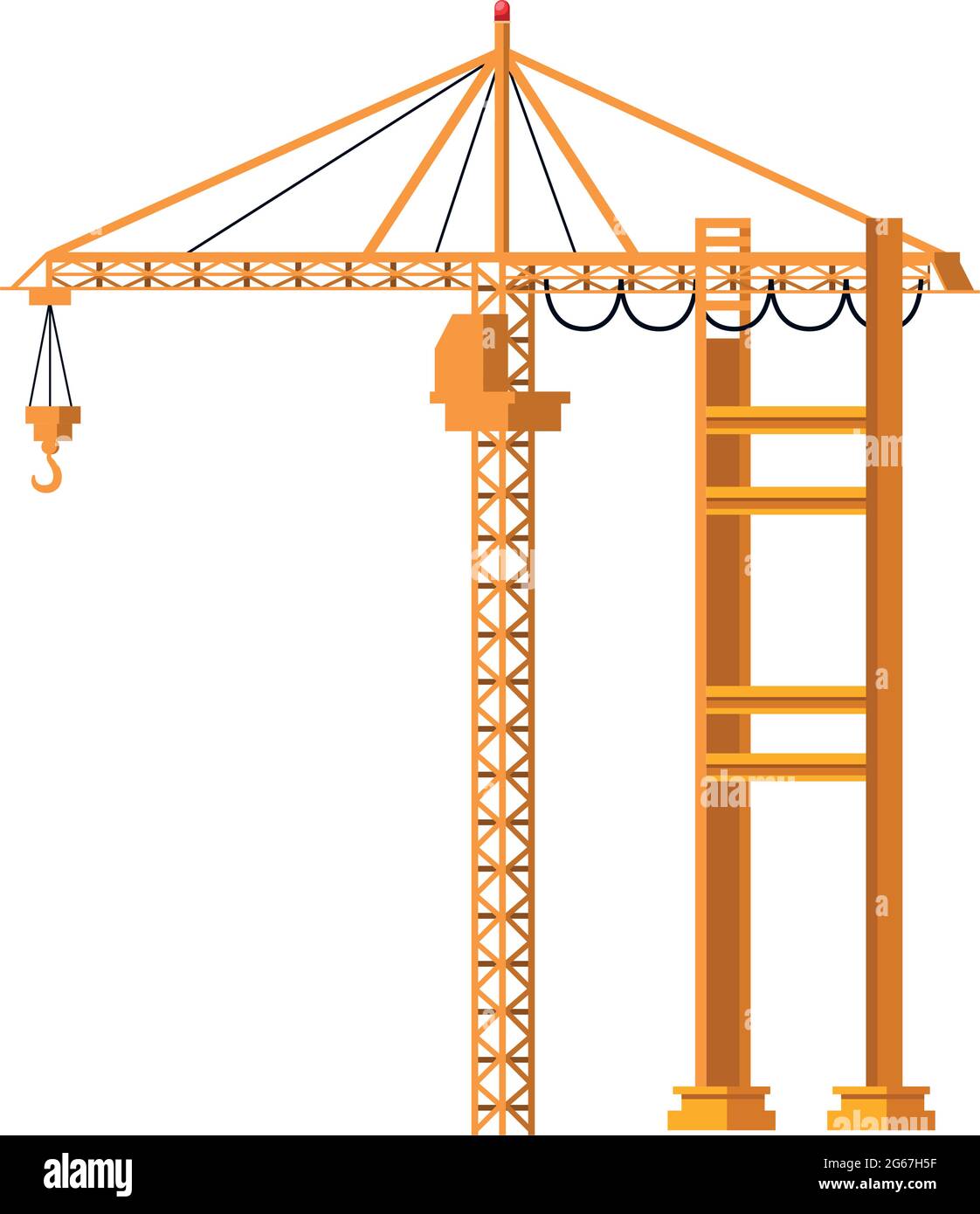 logistic big crane Stock Vector Image & Art - Alamy