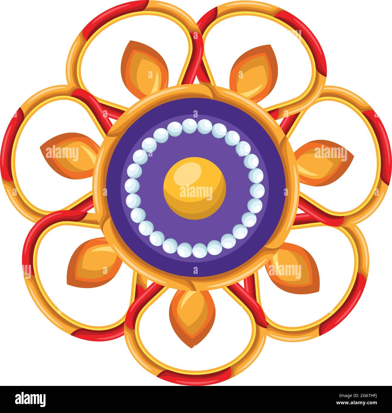 indian floral mandala decoration Stock Vector Image & Art - Alamy
