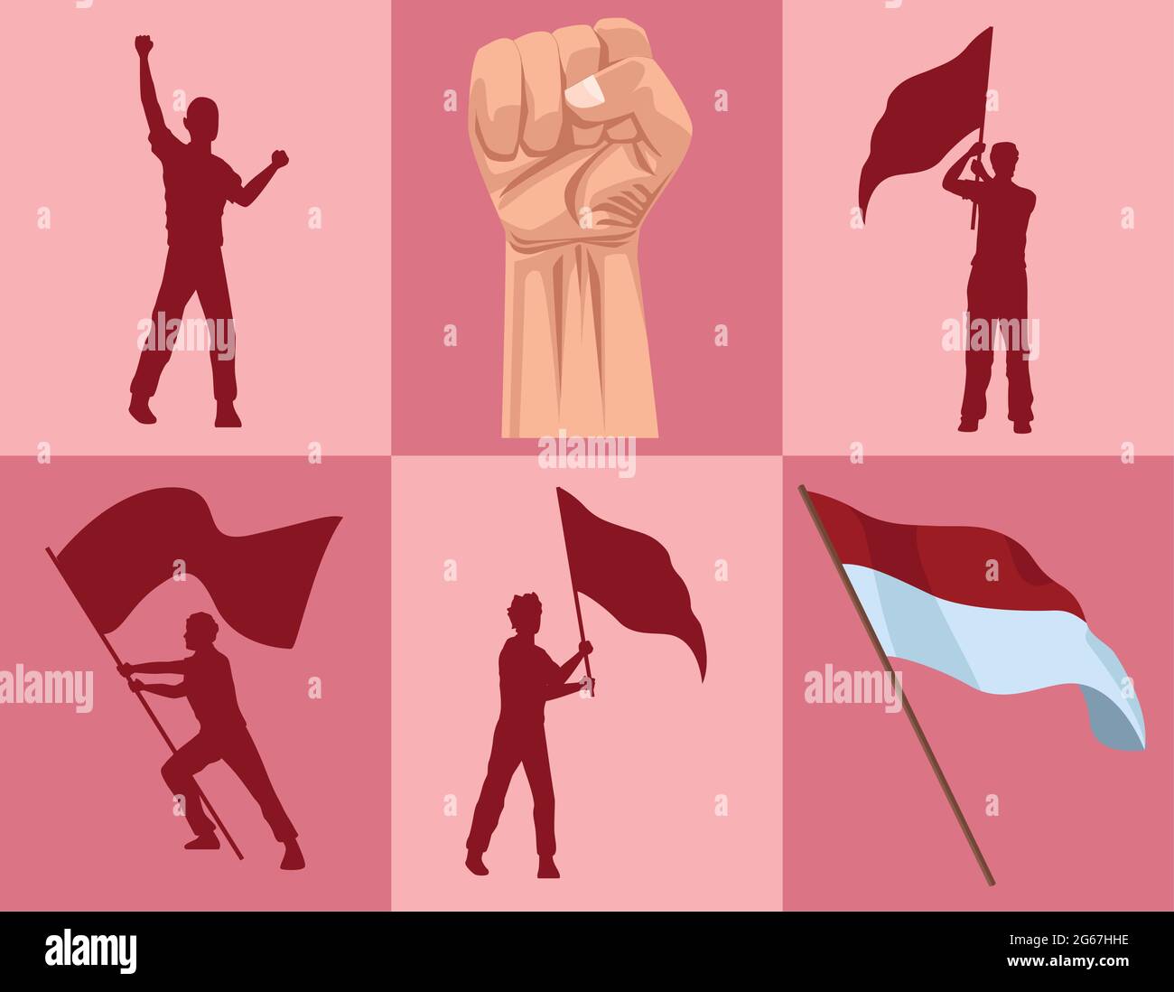 six merdeka icons Stock Vector Image & Art - Alamy