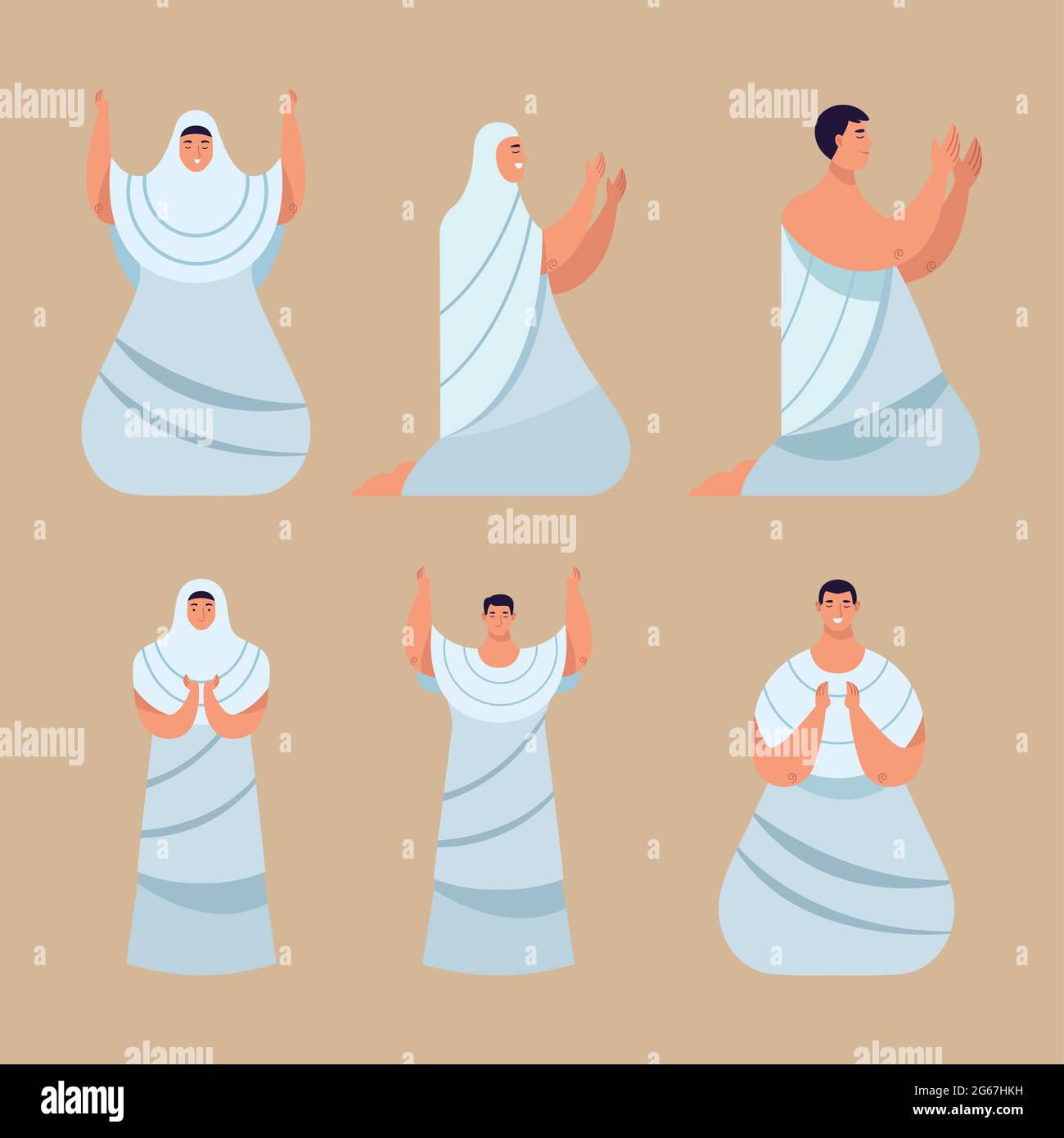 Islamic prayers Stock Vector Images - Alamy
