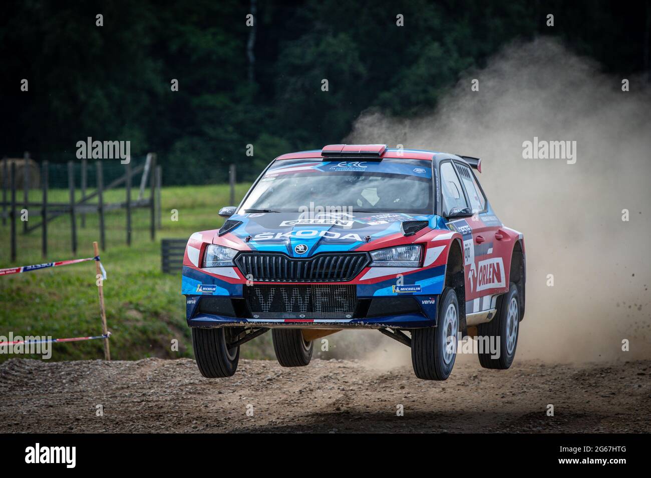 03 MARCZYK Miko (POL), GOSPODARCZYK Szymon (POL), ORLEN TEAM, Â¦koda Fabia Evo, action during ...