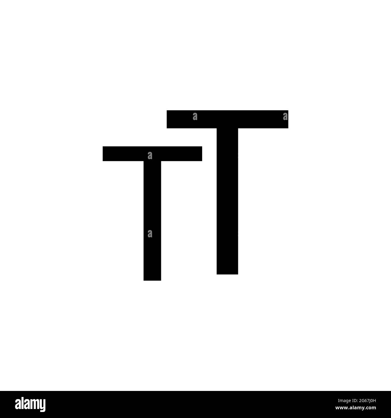 Decrease or reduce font typeface size line art vector icon for apps and ...