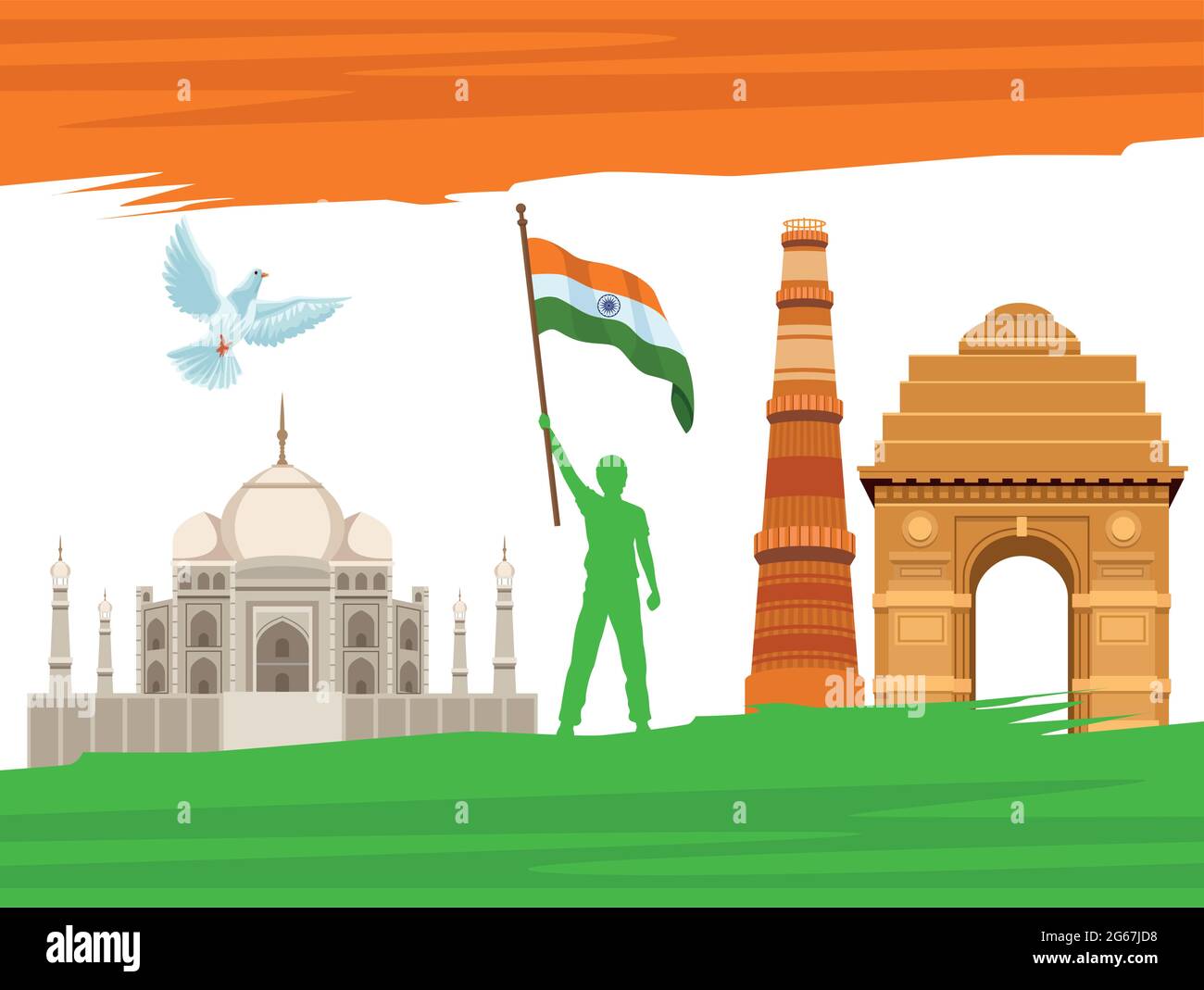 india independence poster Stock Vector Image & Art - Alamy