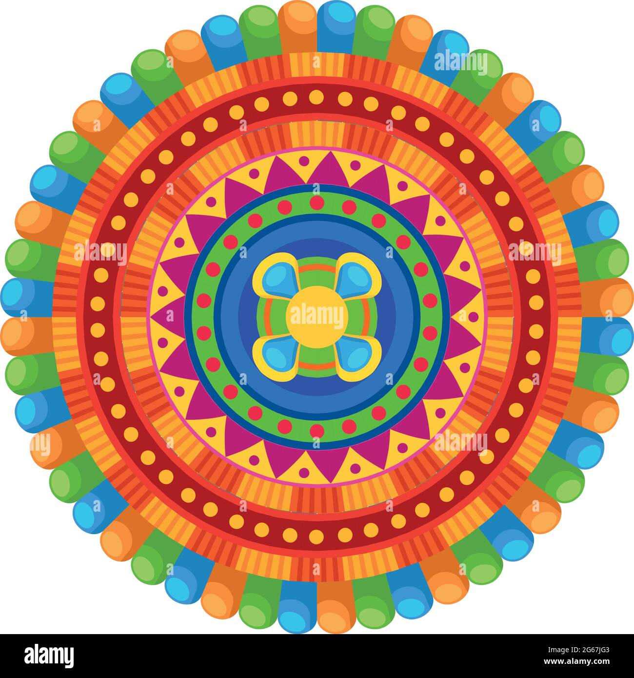 ethnic indian mandala Stock Vector Image & Art - Alamy