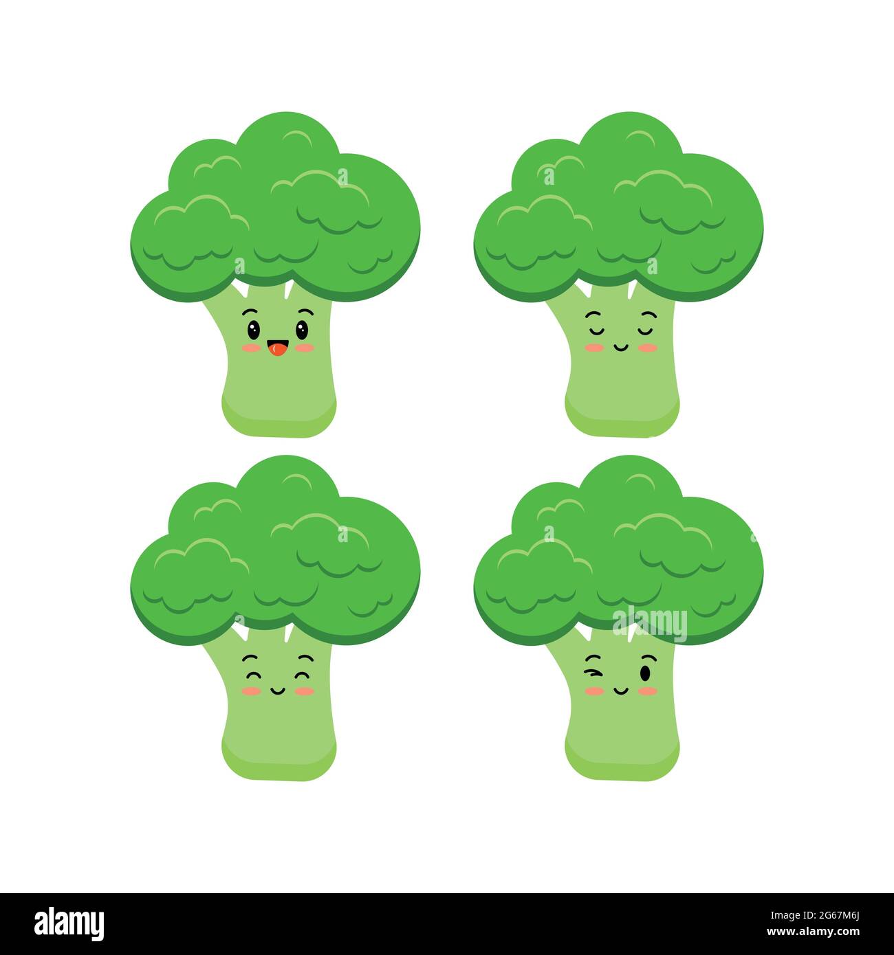 Cartoon Food Vegetable Broccoli High Resolution Stock Photography and ...