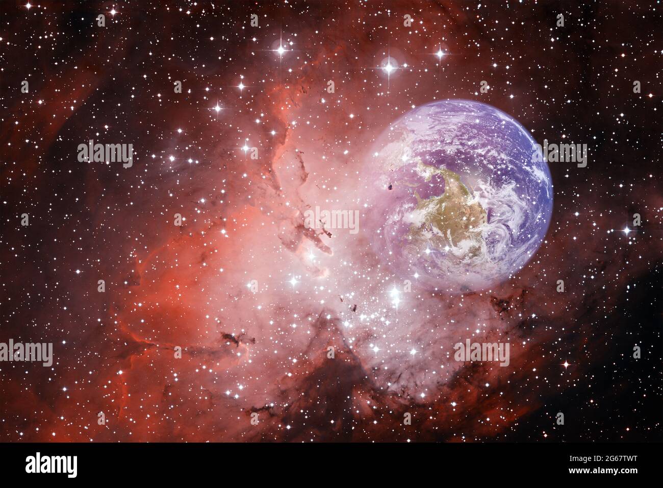 Cluster of stars. Starfield. Nebula. Elements of this image furnished ...