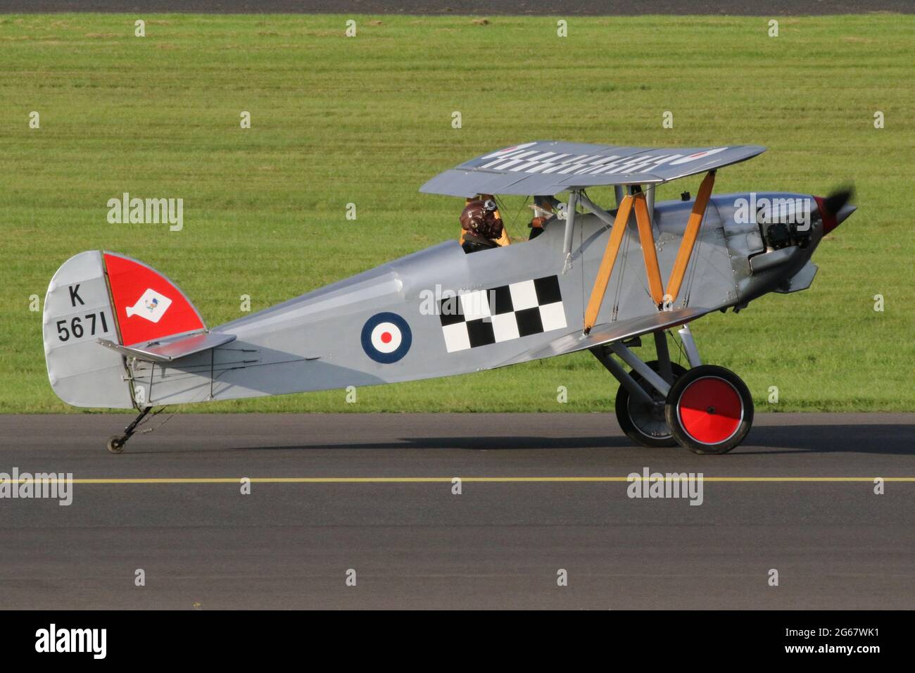 G-EHMF, an Isaacs Fury II, a 7/10 scale Hawker Fury replica in the ...