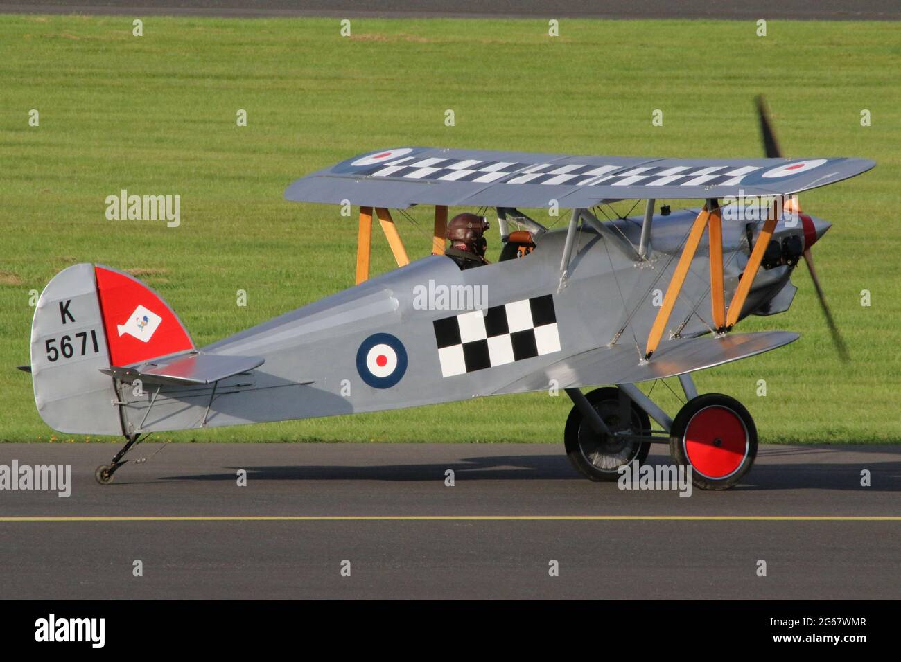 G-EHMF, an Isaacs Fury II, a 7/10 scale Hawker Fury replica in the ...