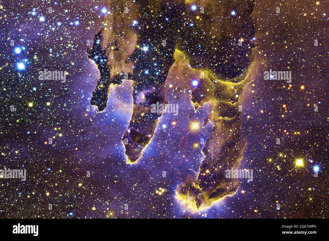 Cluster of stars. Starfield. Nebula. Elements of this image furnished ...