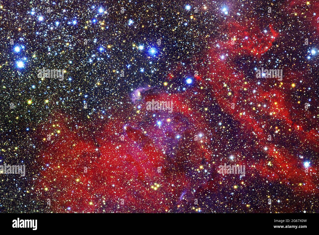 Cluster of stars. Starfield. Nebula. Elements of this image furnished ...