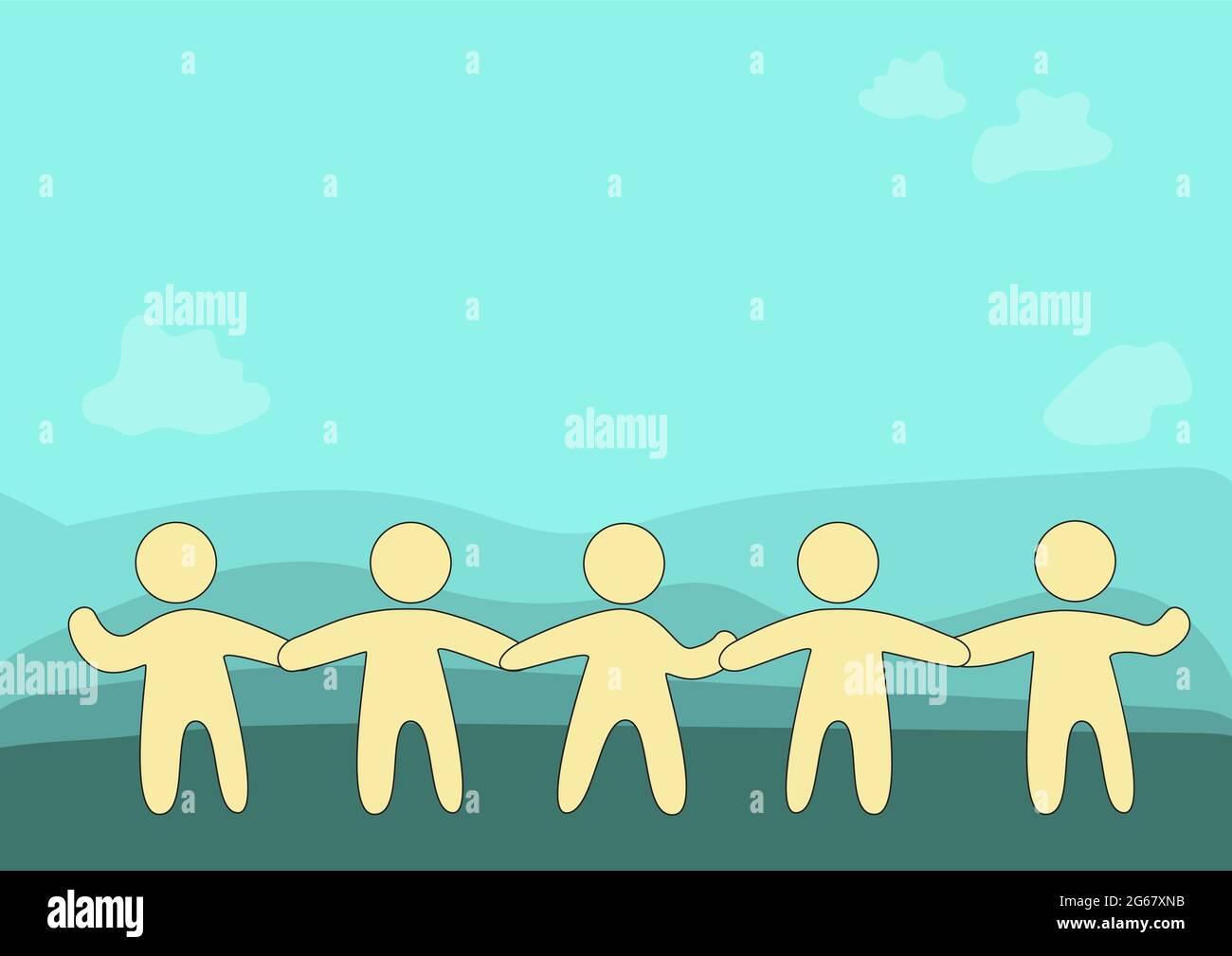 Teamwork Holding Hands