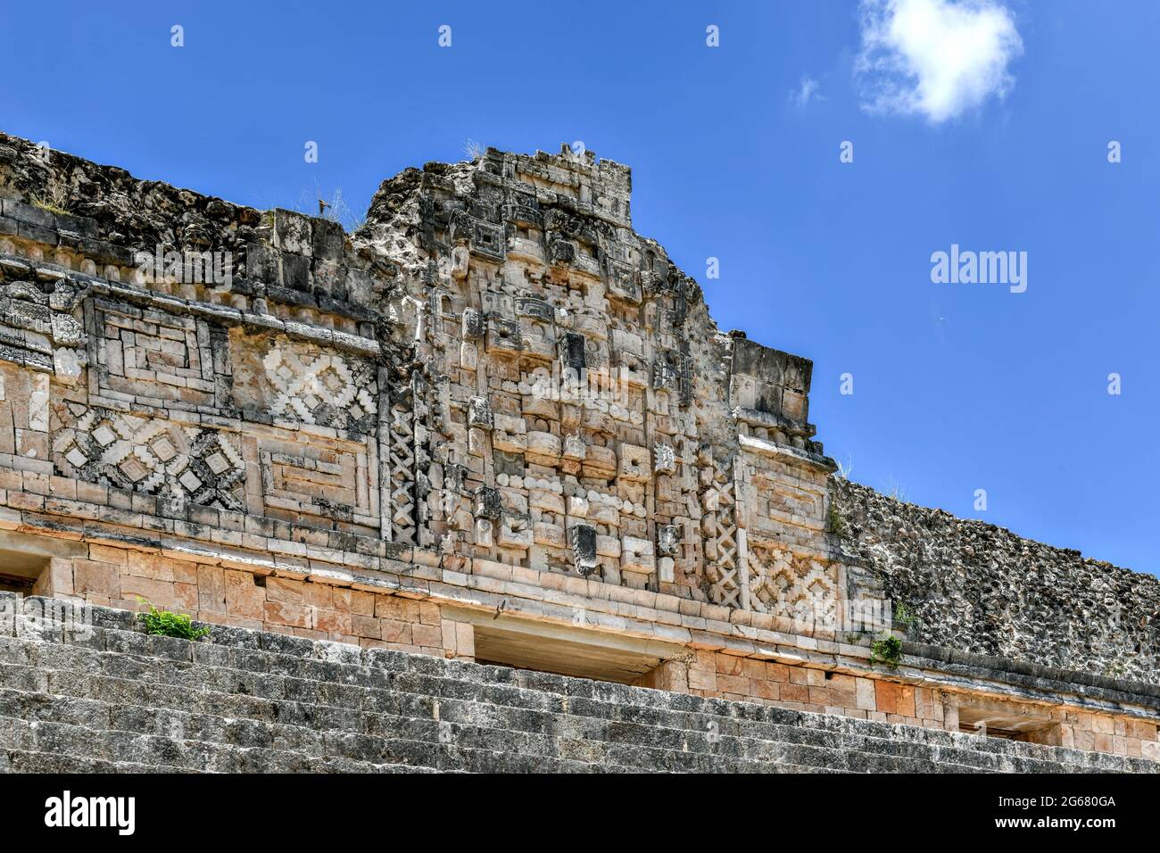 Quadrangle of the Nuns in the Yucatan in Uxmal, Mexico Stock Photo - Alamy