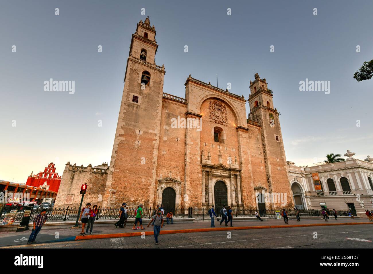 Merida, Mexico - May 24, 2021: The San Ildefonso Cathedral of Merida ...