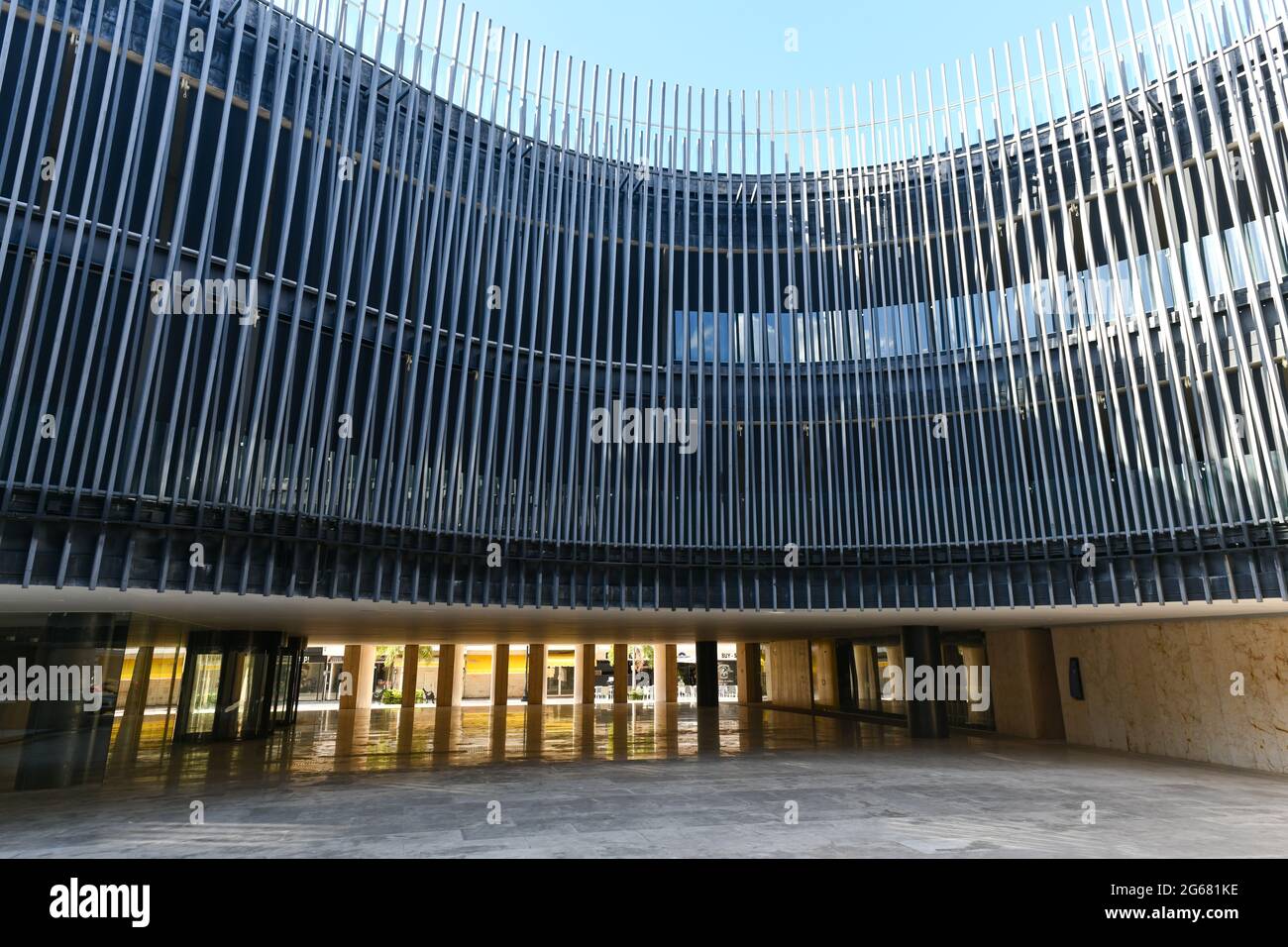 Merida, Mexico - May 24, 2021: Patio of Strings of the concert hall of ...