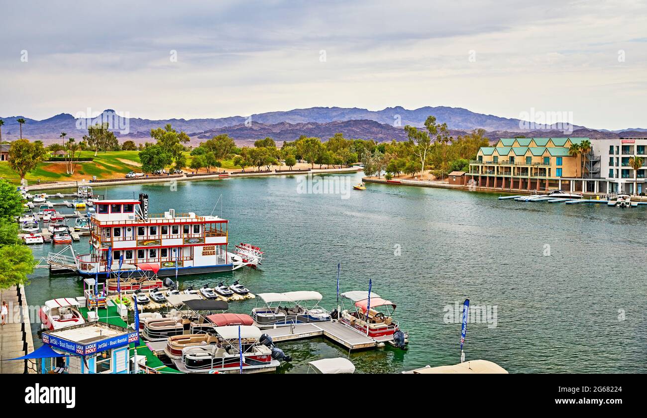 Lake Havasu, Arizona, USA - June 30, 2021: View of Lake Havasu, Arizona ...