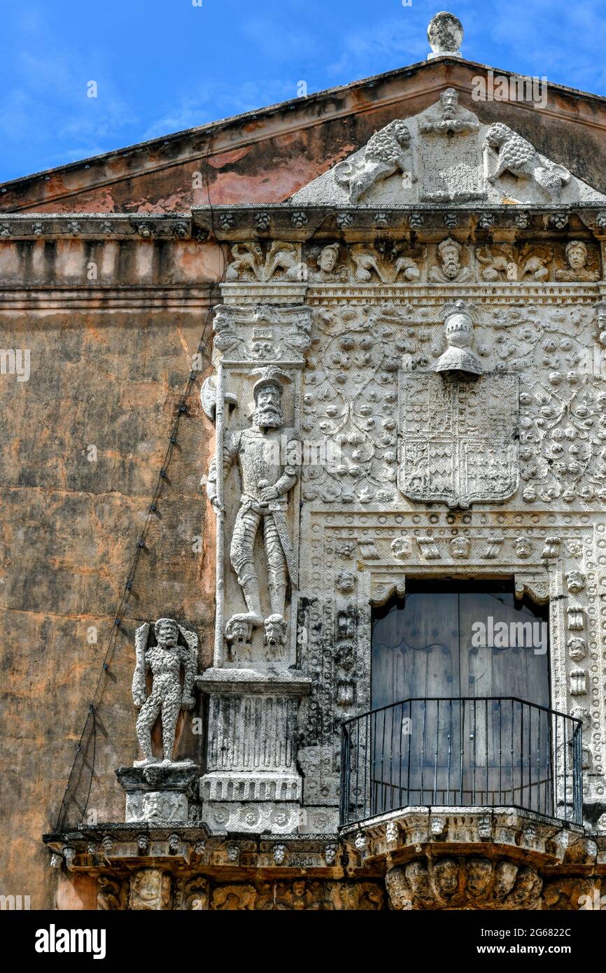 Montejo House of National heritage of Merida, Yucatan, Mexico. The ...