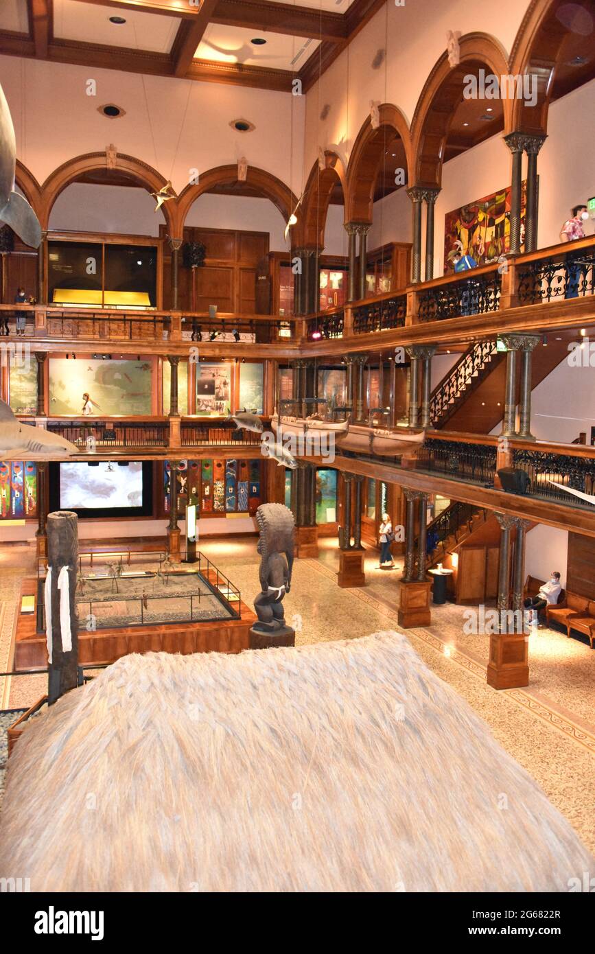 Oahu, Hawaii. U.S.A. 6/9/2021. (Ambient light/flash) Bishop Museum 1889 ...